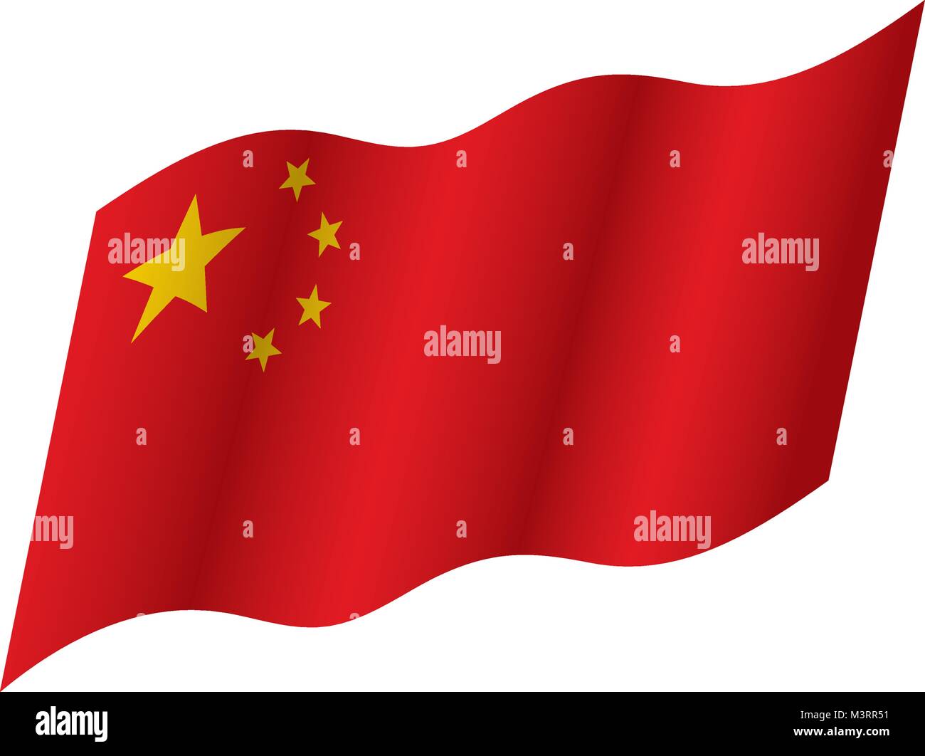 China flag, vector illustration Stock Vector Image & Art - Alamy