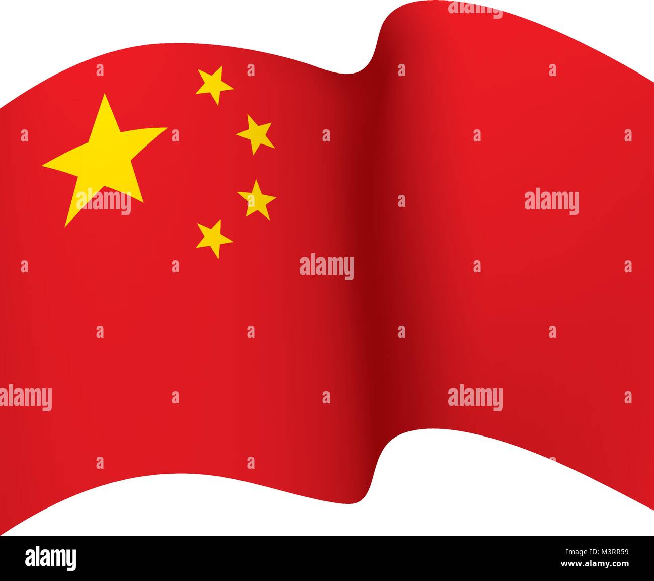 China flag, vector illustration Stock Vector Image & Art - Alamy