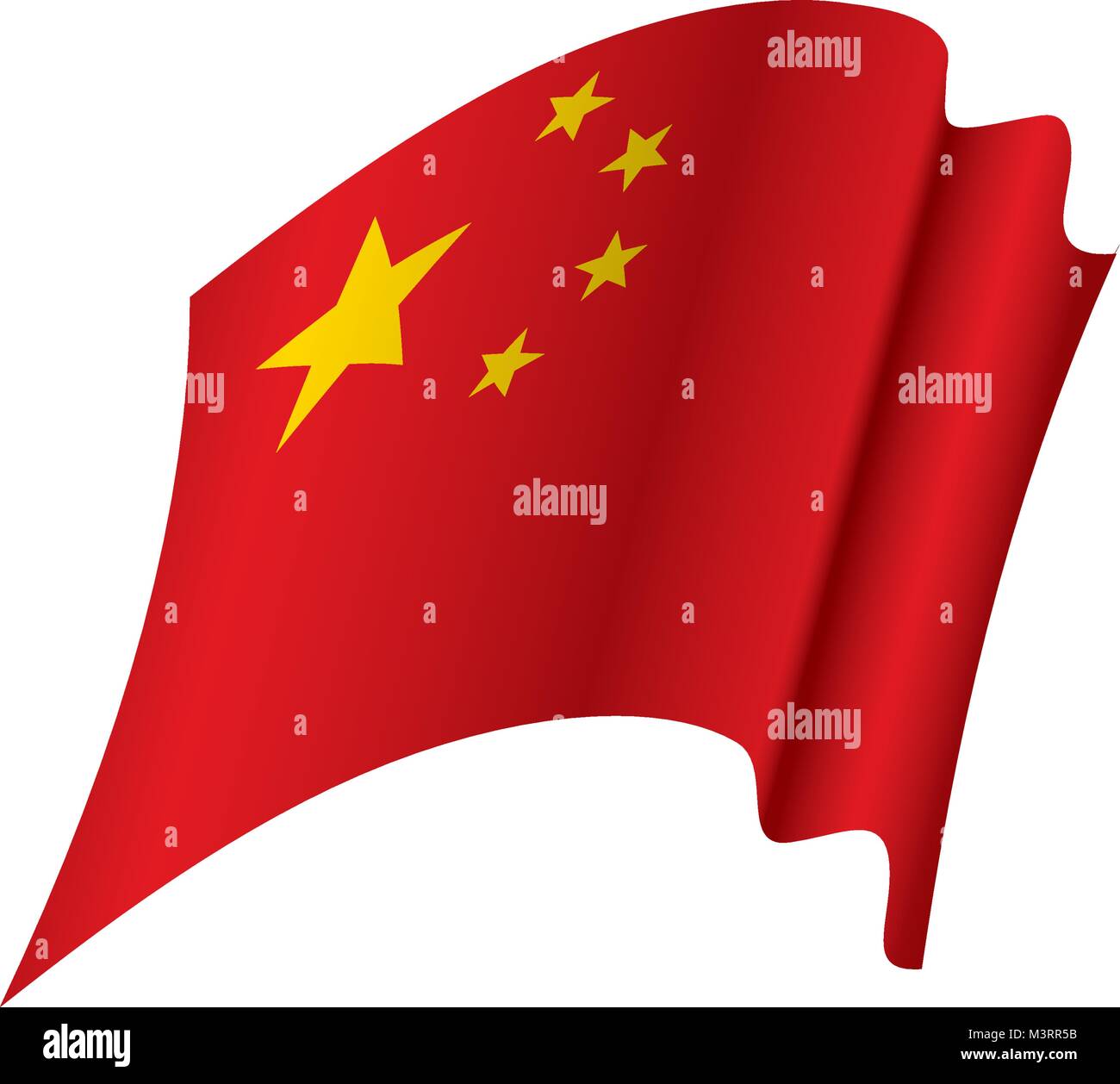 China flag, vector illustration Stock Vector Image & Art - Alamy