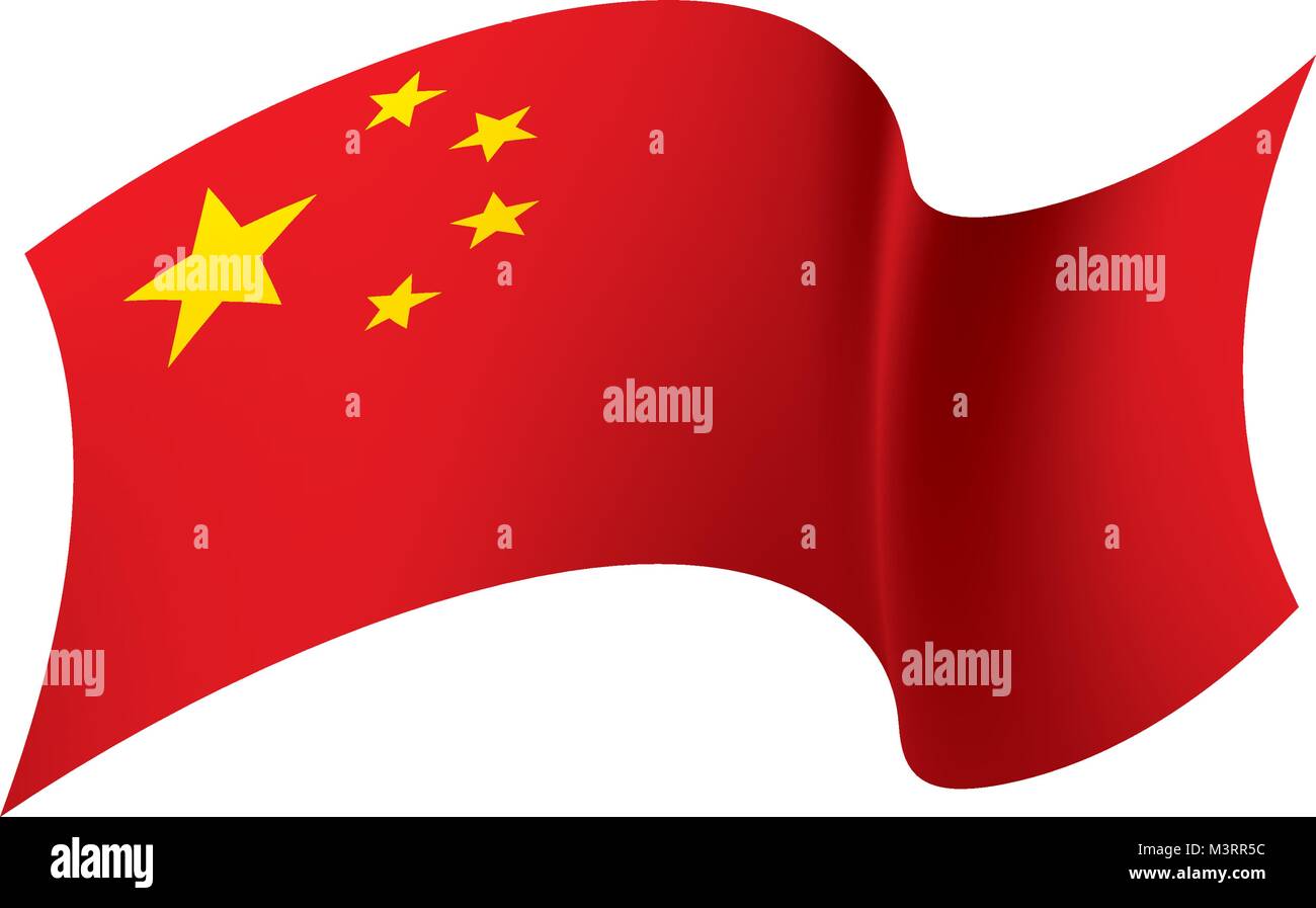 China flag, vector illustration Stock Vector Image & Art - Alamy