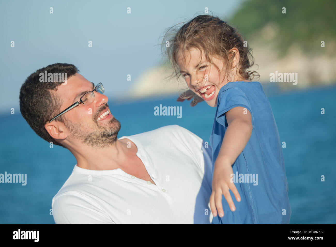 Girl Daughter Father Stock Photo - Alamy