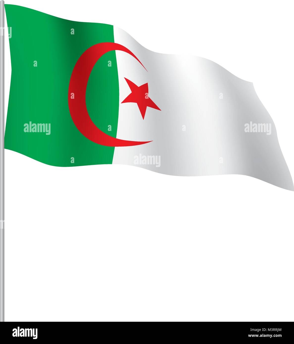 Algeria flag, vector illustration Stock Vector Image & Art - Alamy