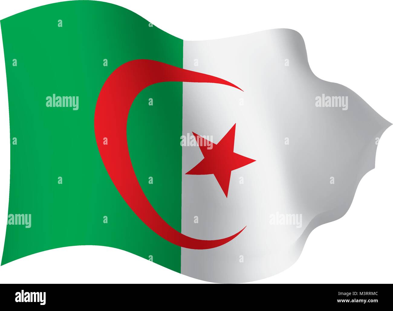 Algeria flag, vector illustration Stock Vector Image & Art - Alamy