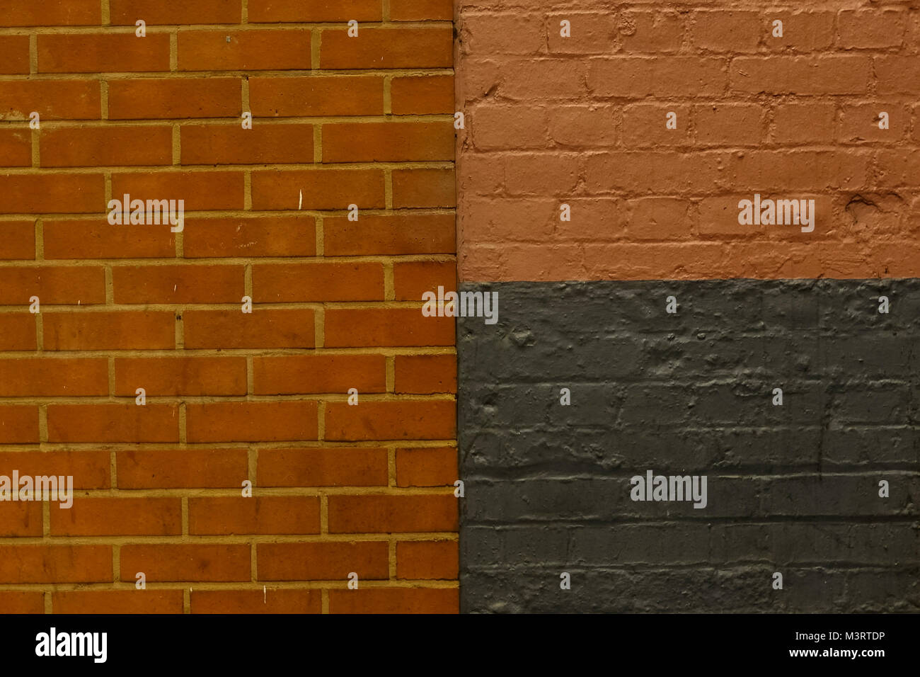 Brick Wall in triptych Stock Photo - Alamy