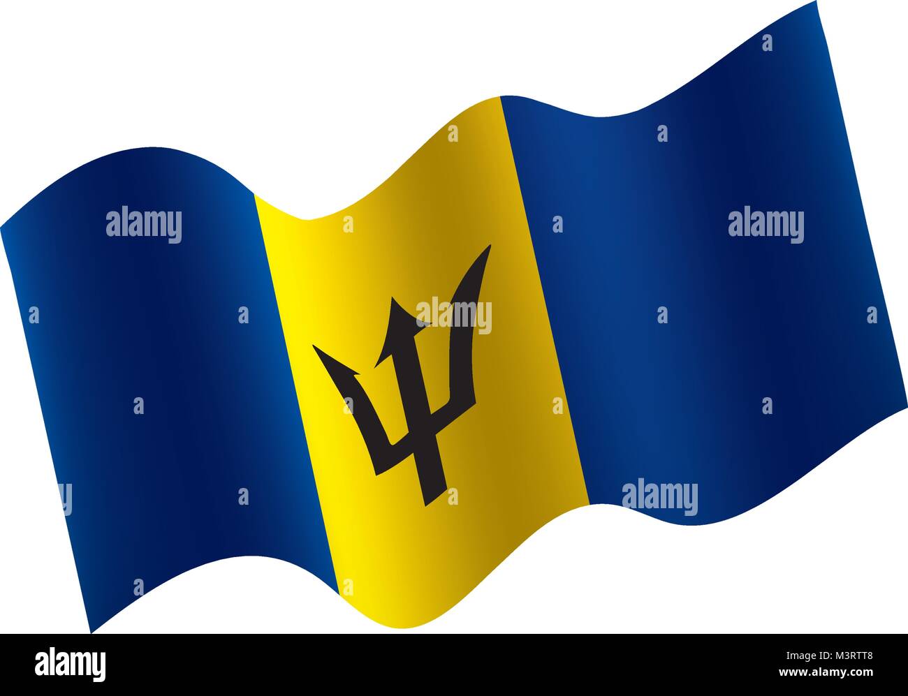 Barbados flag, vector illustration Stock Vector Image & Art - Alamy
