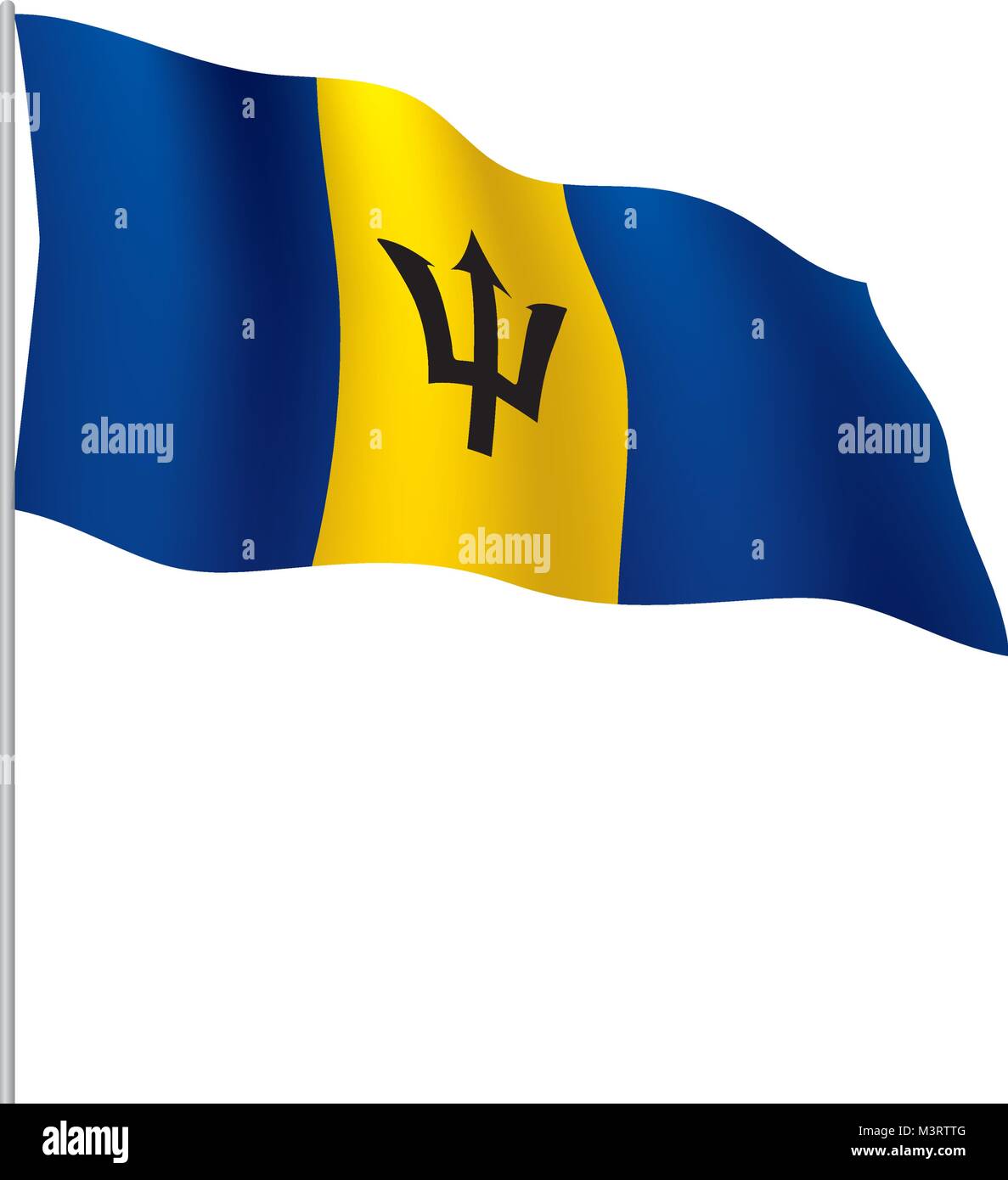 Barbados flag, vector illustration Stock Vector Image & Art - Alamy