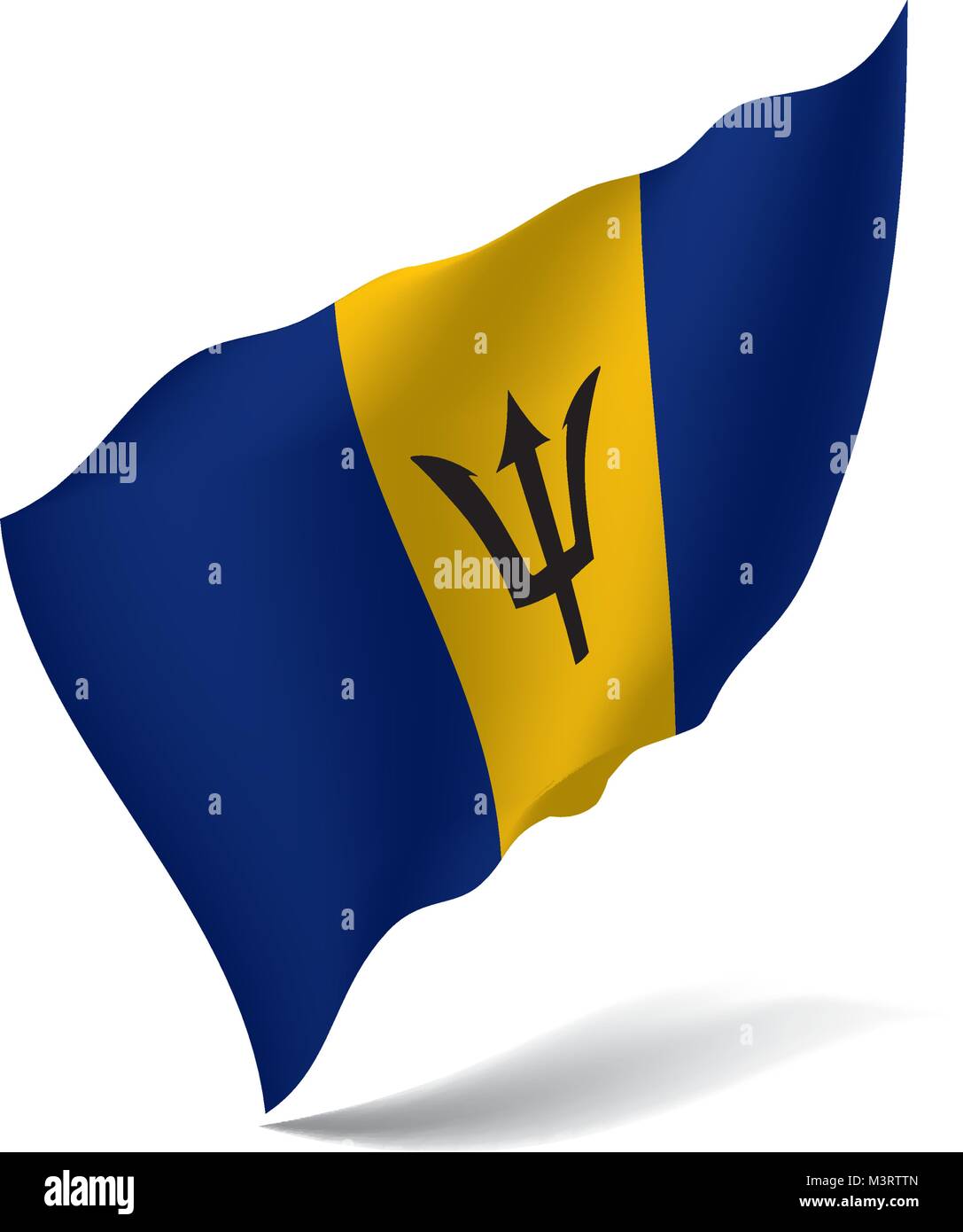 Barbados flag, vector illustration Stock Vector Image & Art - Alamy