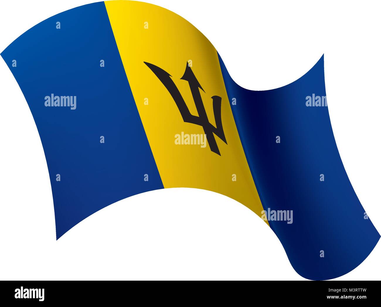 Barbados flag, vector illustration Stock Vector Image & Art - Alamy