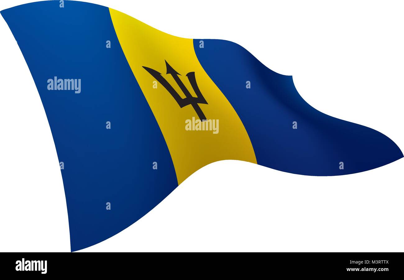 Barbados flag, vector illustration Stock Vector Image & Art - Alamy