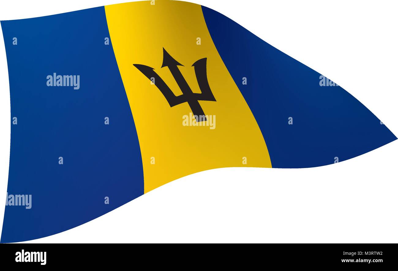 Barbados flag, vector illustration Stock Vector Image & Art - Alamy