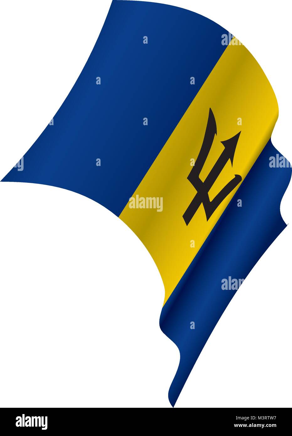 Barbados flag, vector illustration Stock Vector Image & Art - Alamy