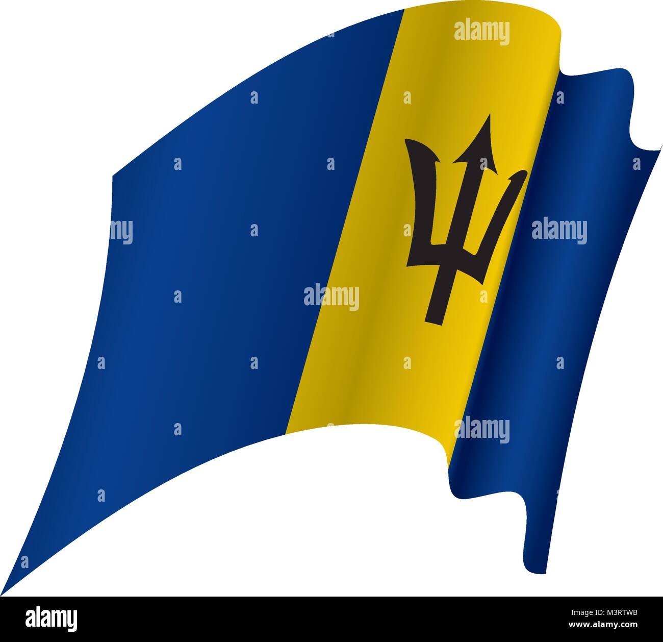 Barbados flag, vector illustration Stock Vector Image & Art - Alamy