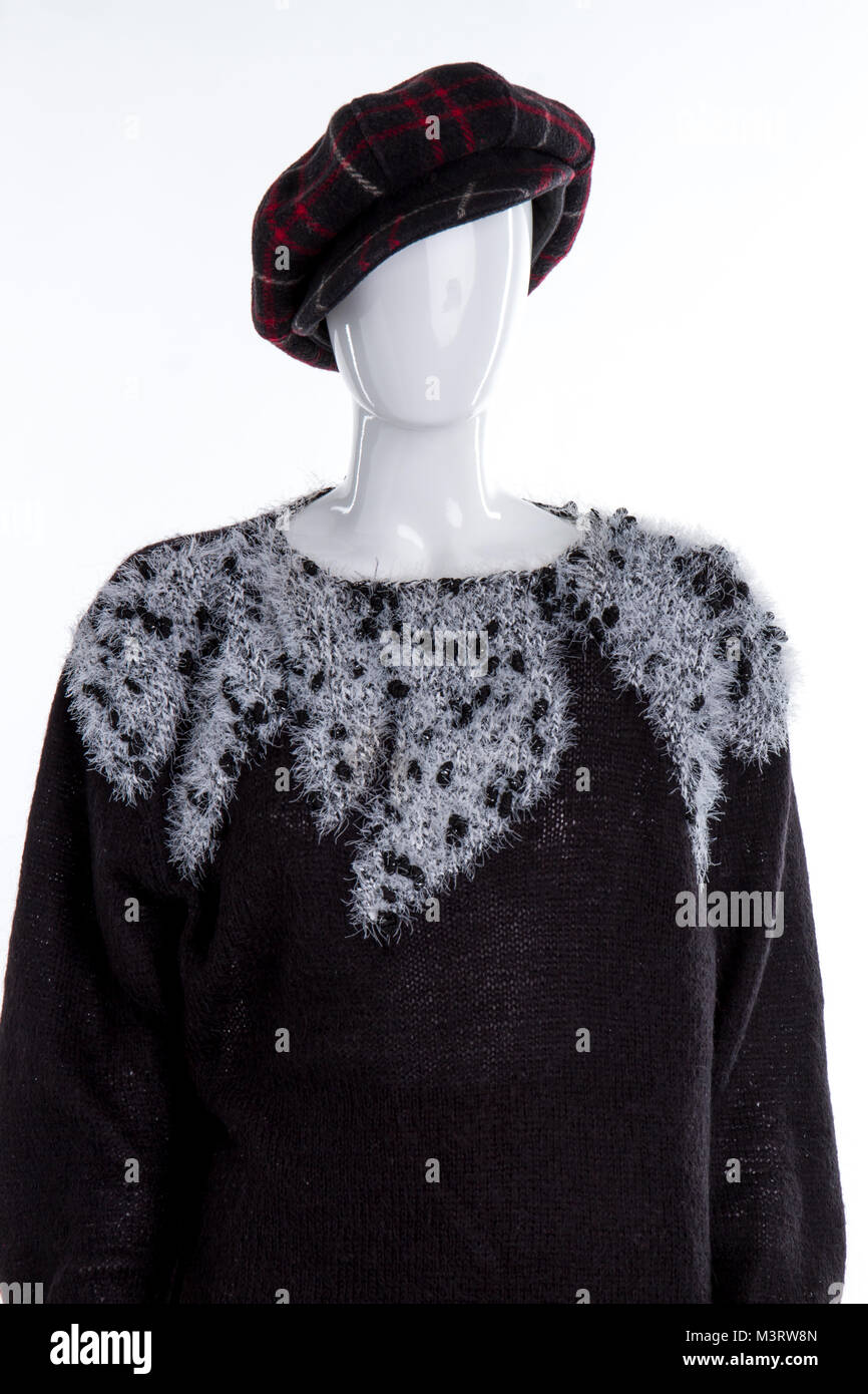 Female cap and sweater Stock Photo - Alamy