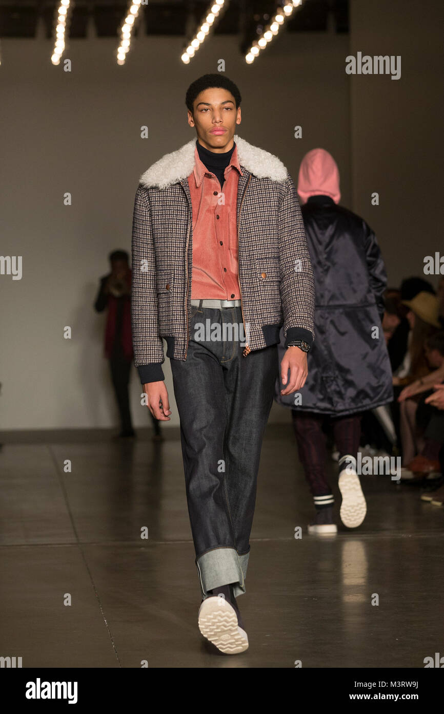 New York, United States. 05th Feb, 2018. Model walks runway for Todd ...