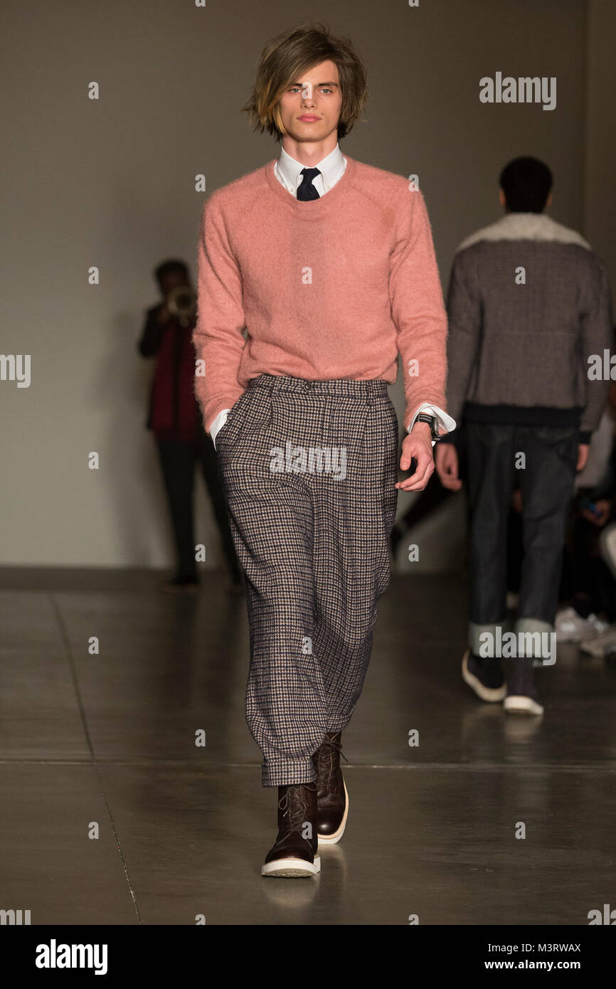 New York, United States. 05th Feb, 2018. Model walks runway for Todd ...