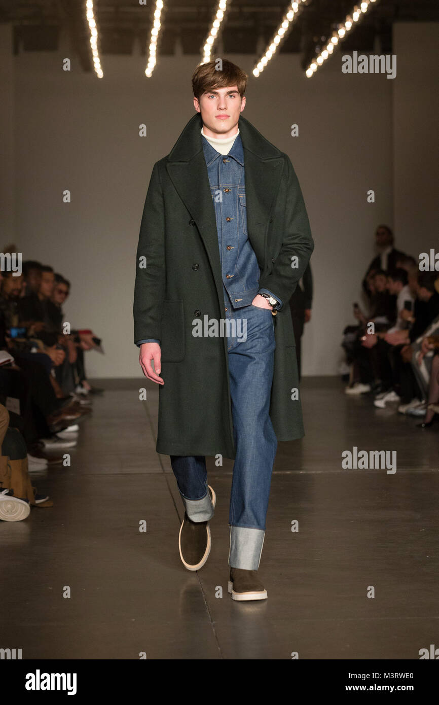 New York, United States. 05th Feb, 2018. Model walks runway for Todd ...