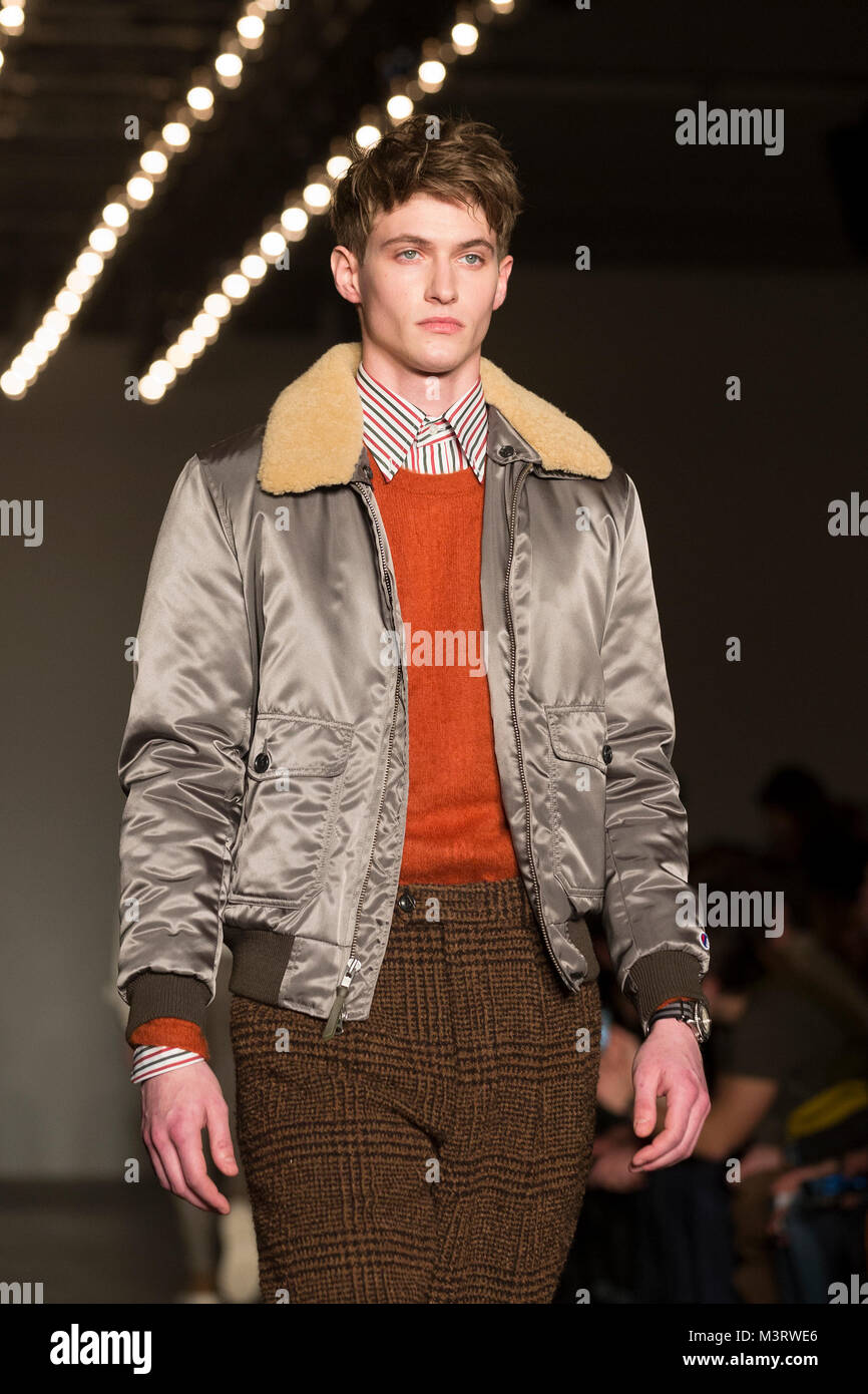 New York, United States. 05th Feb, 2018. Model walks runway for Todd ...