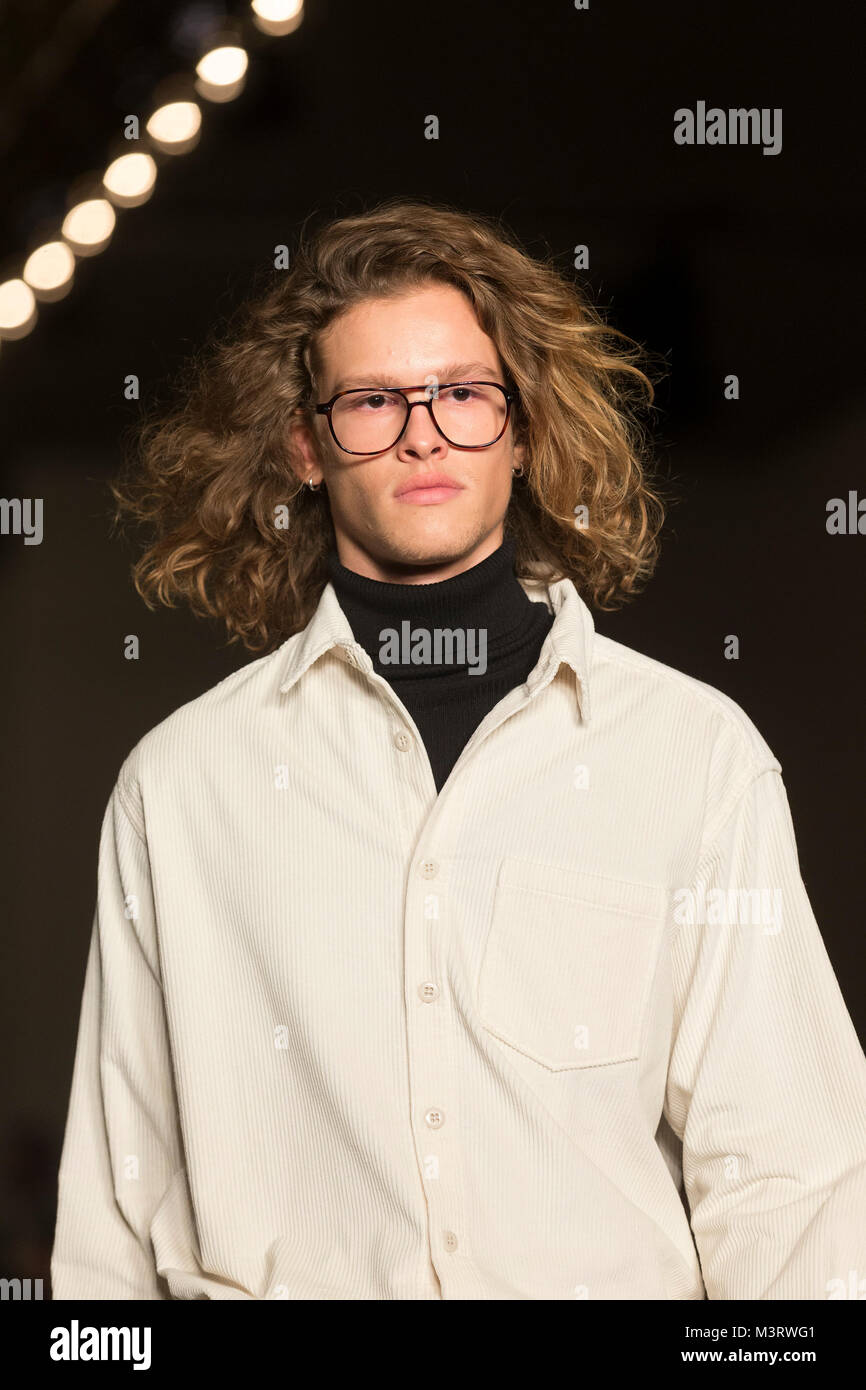 New York, United States. 05th Feb, 2018. Model walks runway for Todd ...