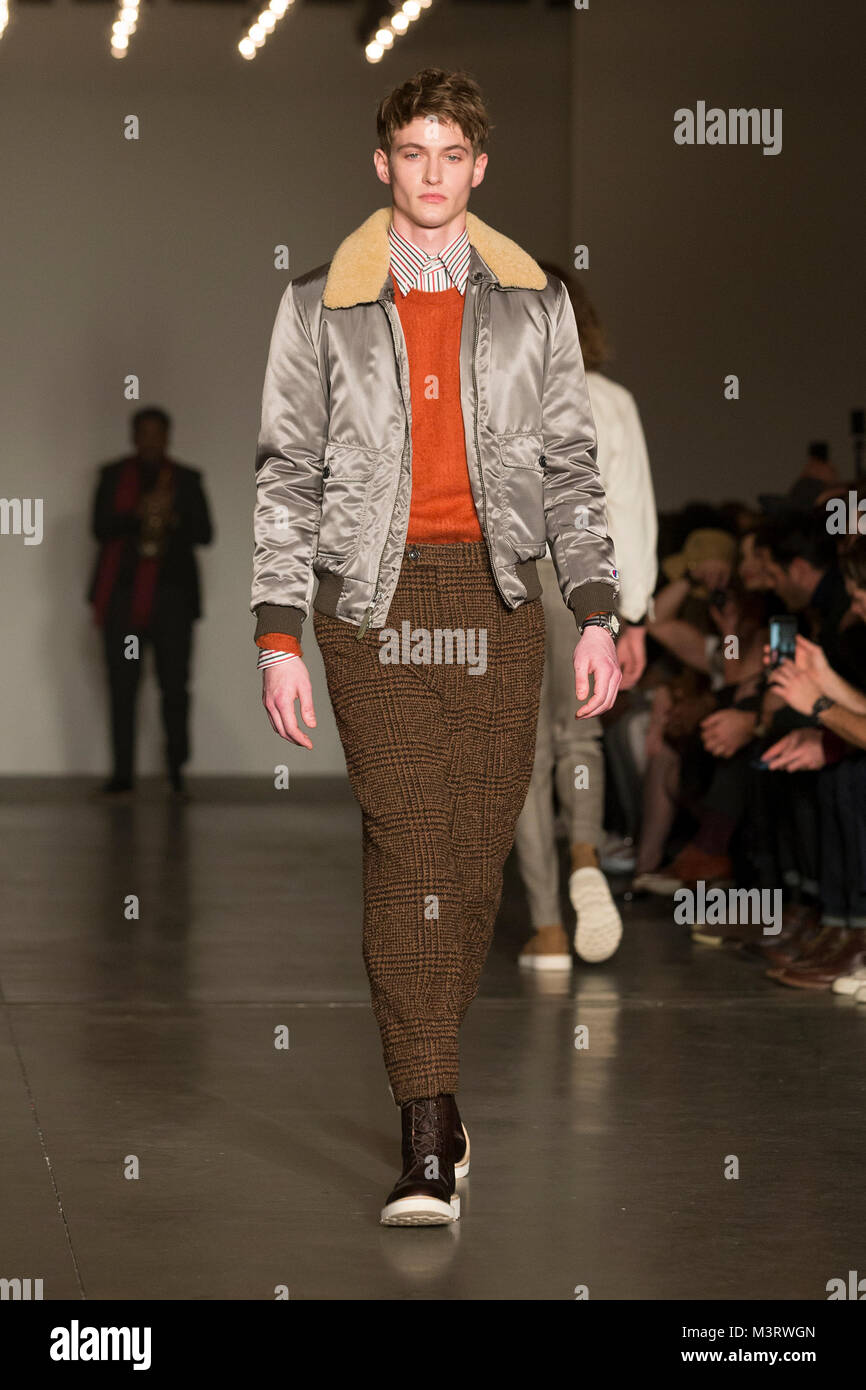 New York, United States. 05th Feb, 2018. Model walks runway for Todd ...