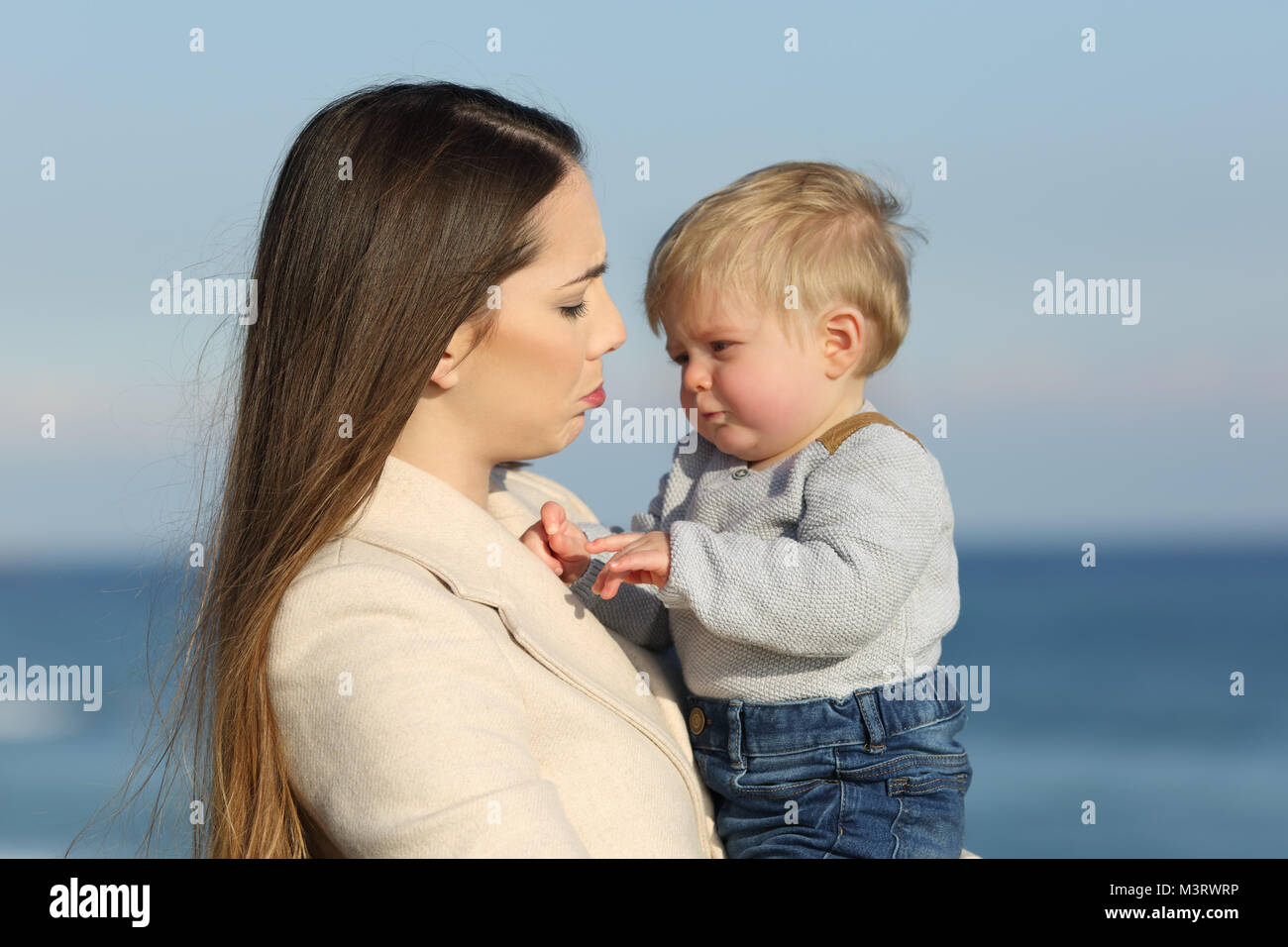Mother and son and angry hi-res stock photography and images - Alamy
