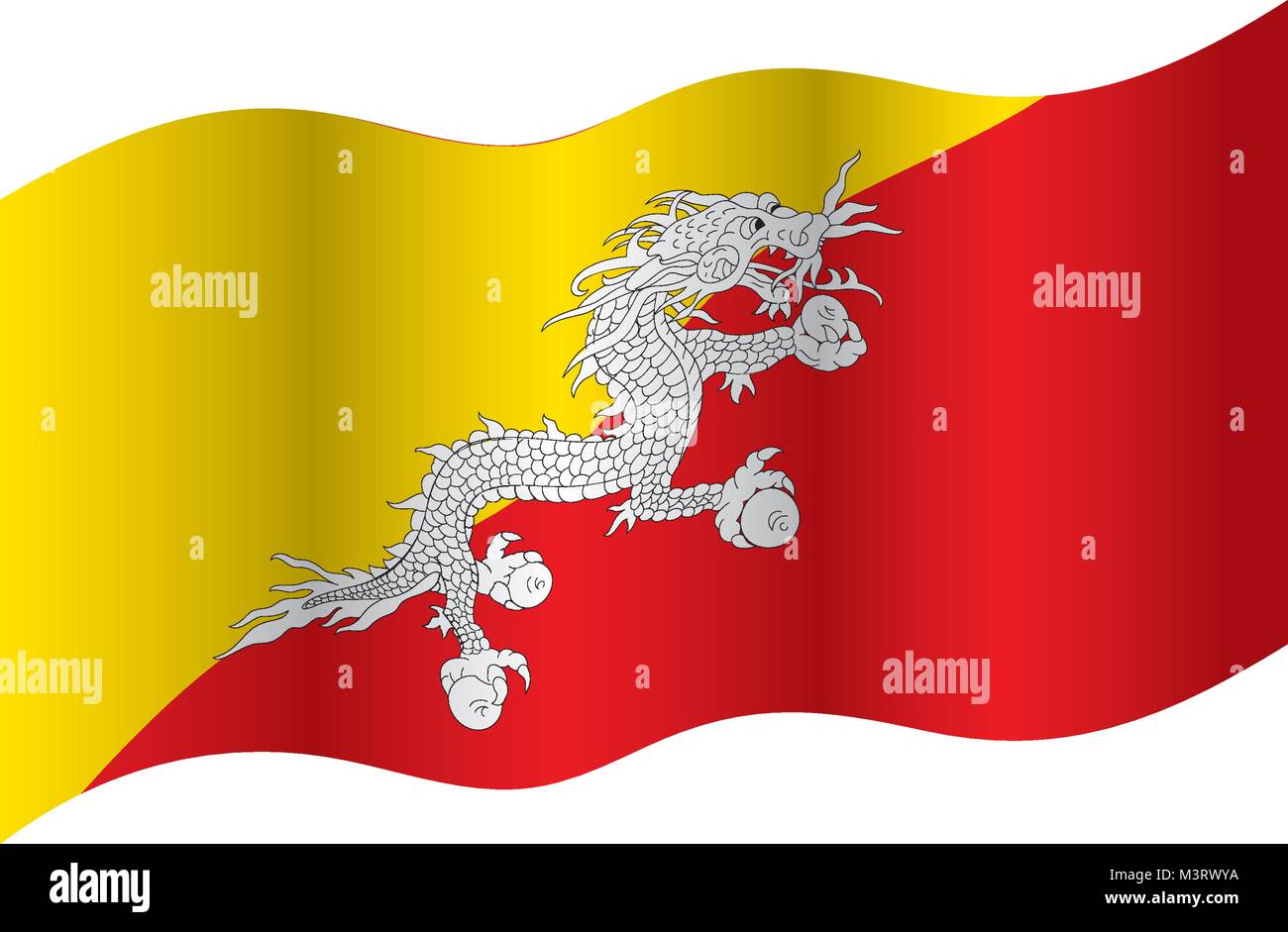 Bhutan flag, vector illustration Stock Vector Image & Art - Alamy