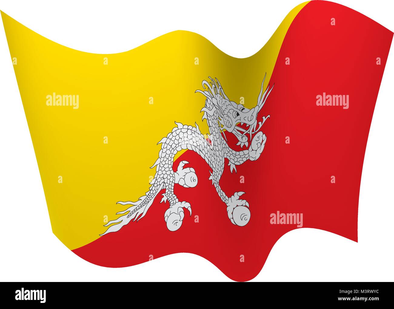 Bhutan flag, vector illustration Stock Vector Image & Art - Alamy