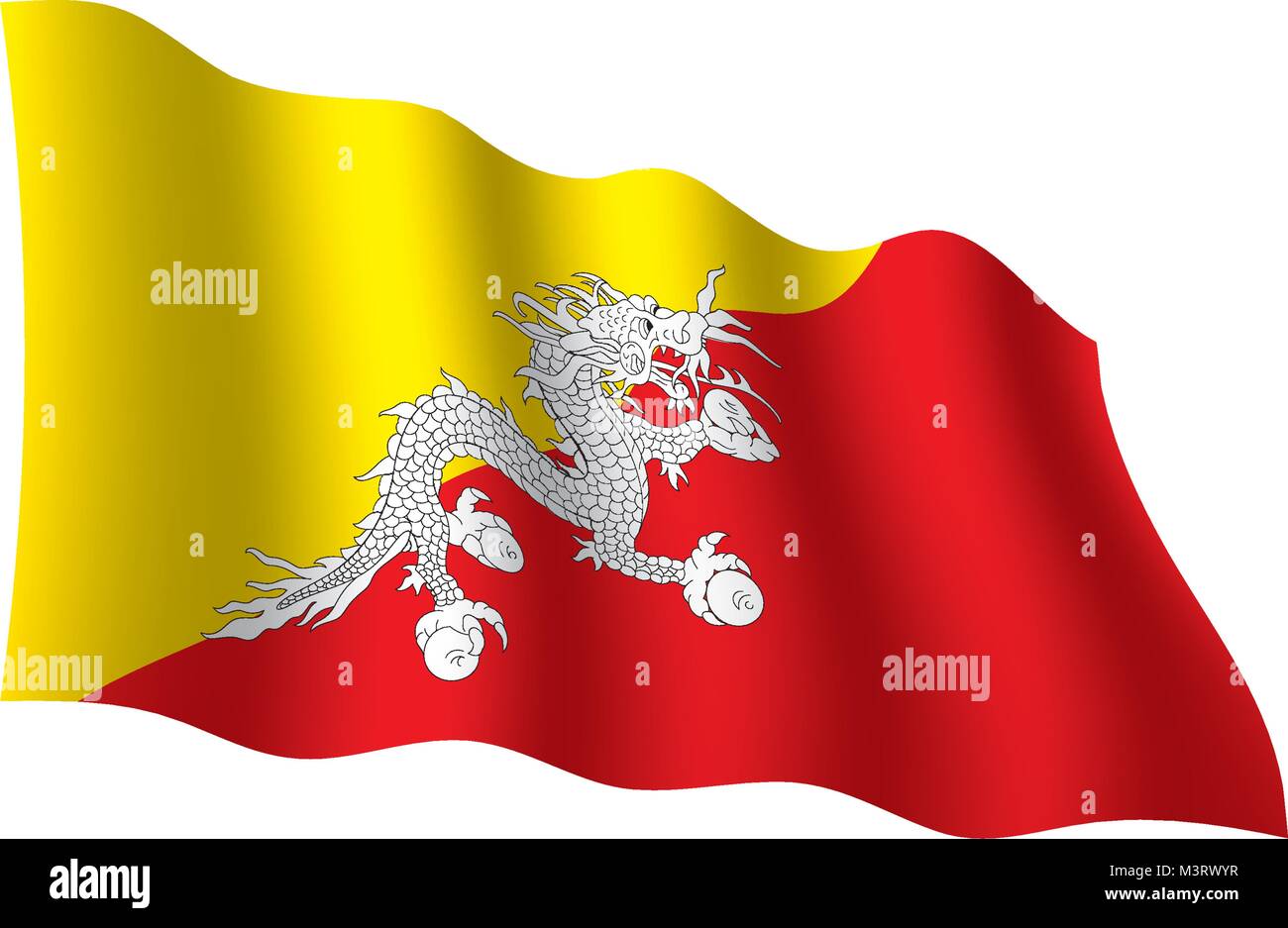 Bhutan flag, vector illustration Stock Vector Image & Art - Alamy