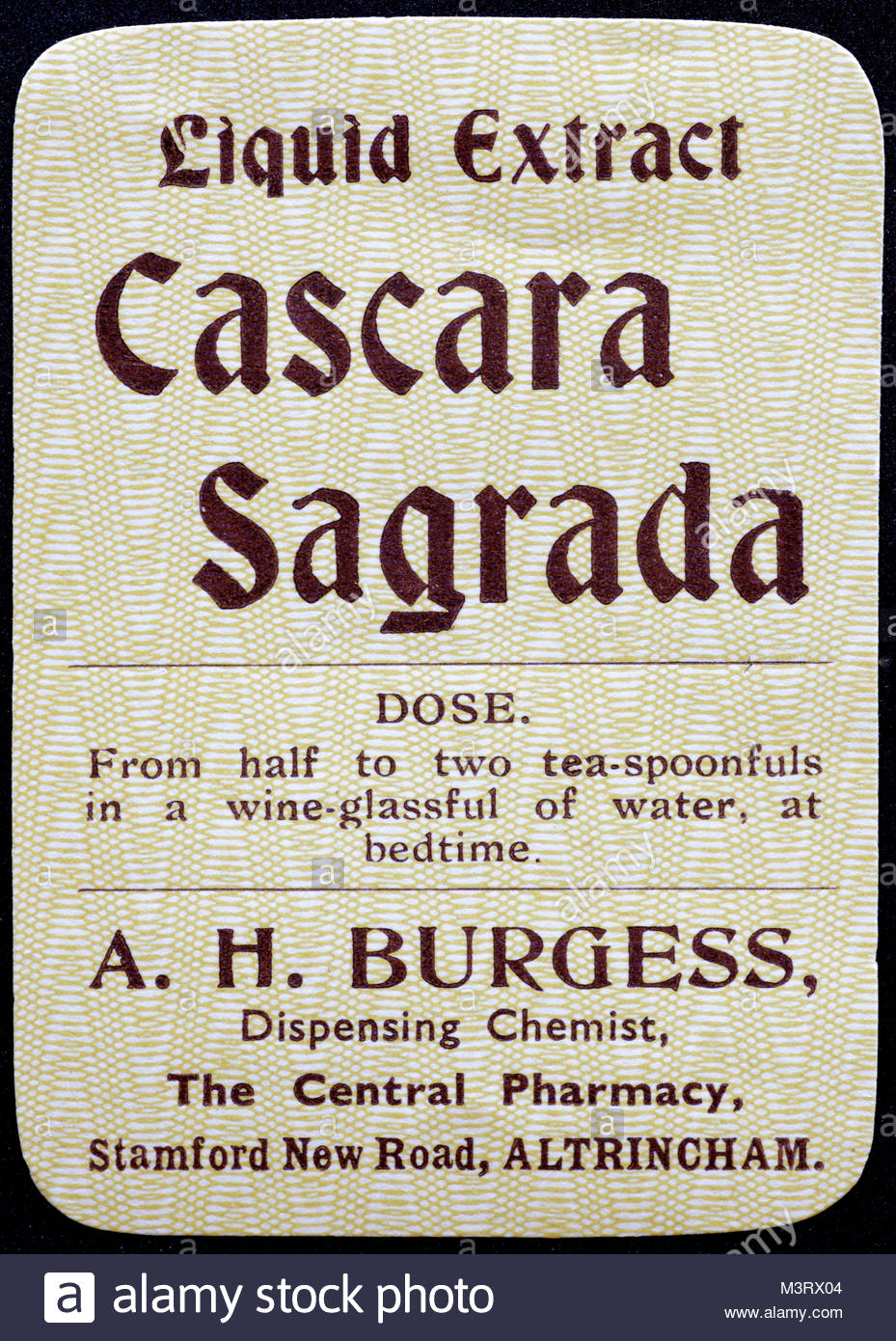 1950s pharmacy label hi-res stock photography and images - Alamy