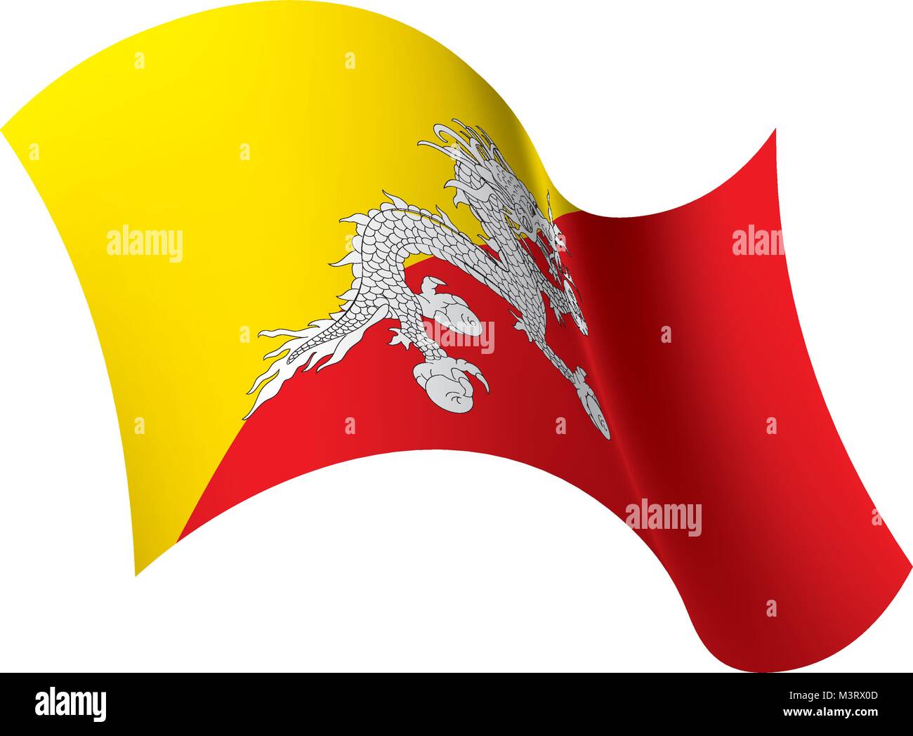 Bhutan flag, vector illustration Stock Vector Image & Art - Alamy