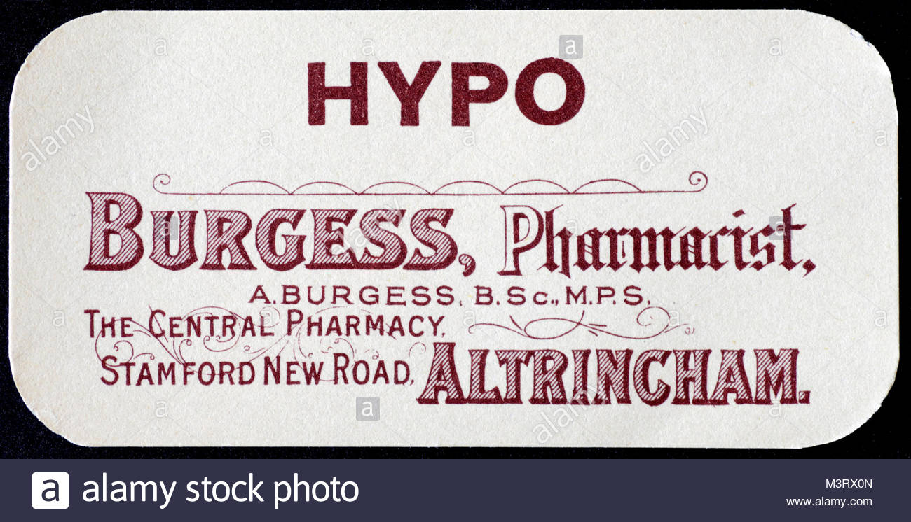 1950s pharmacy label hi-res stock photography and images - Alamy