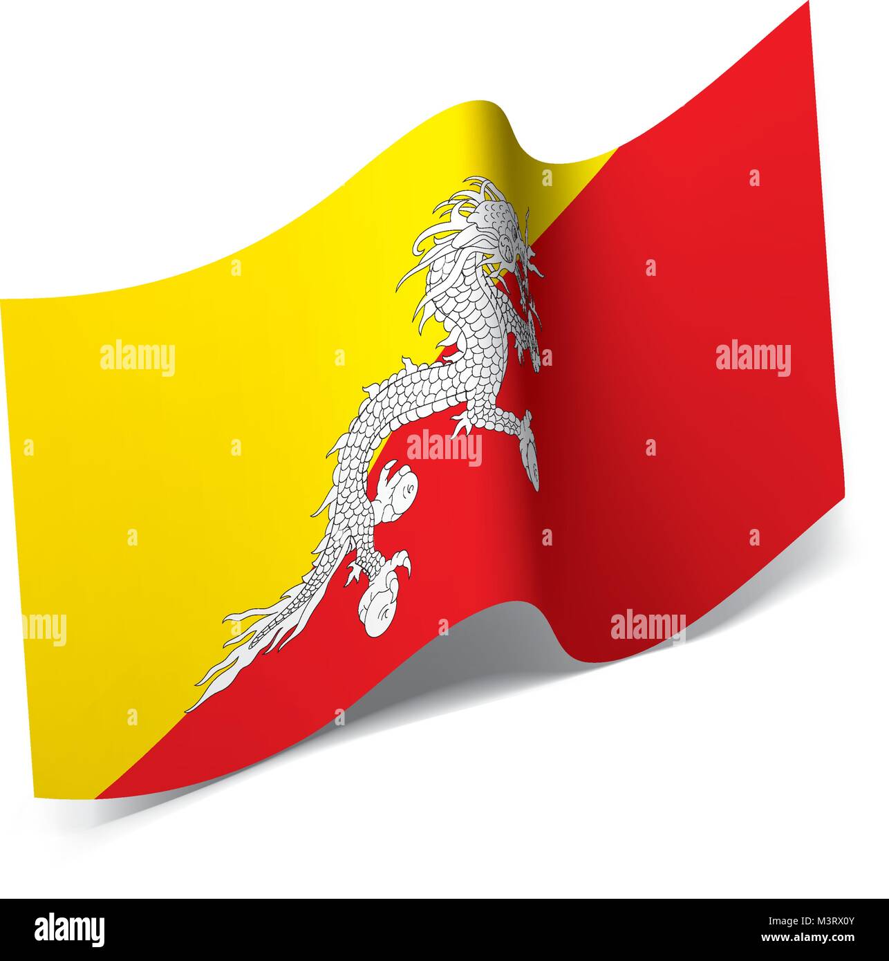 Bhutan flag, vector illustration Stock Vector Image & Art - Alamy