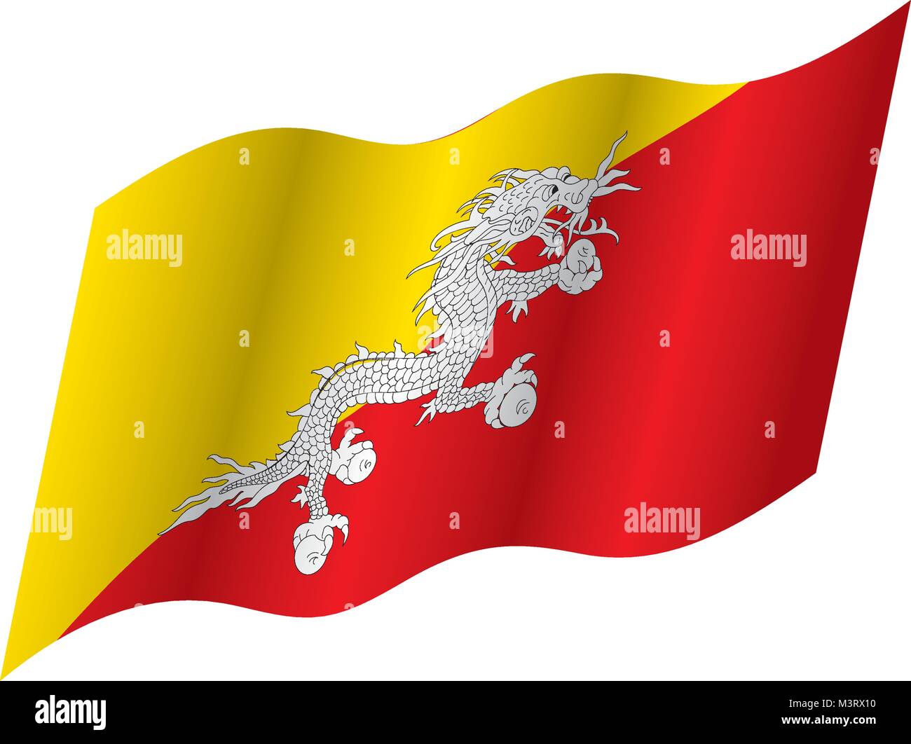 Bhutan flag, vector illustration Stock Vector Image & Art - Alamy