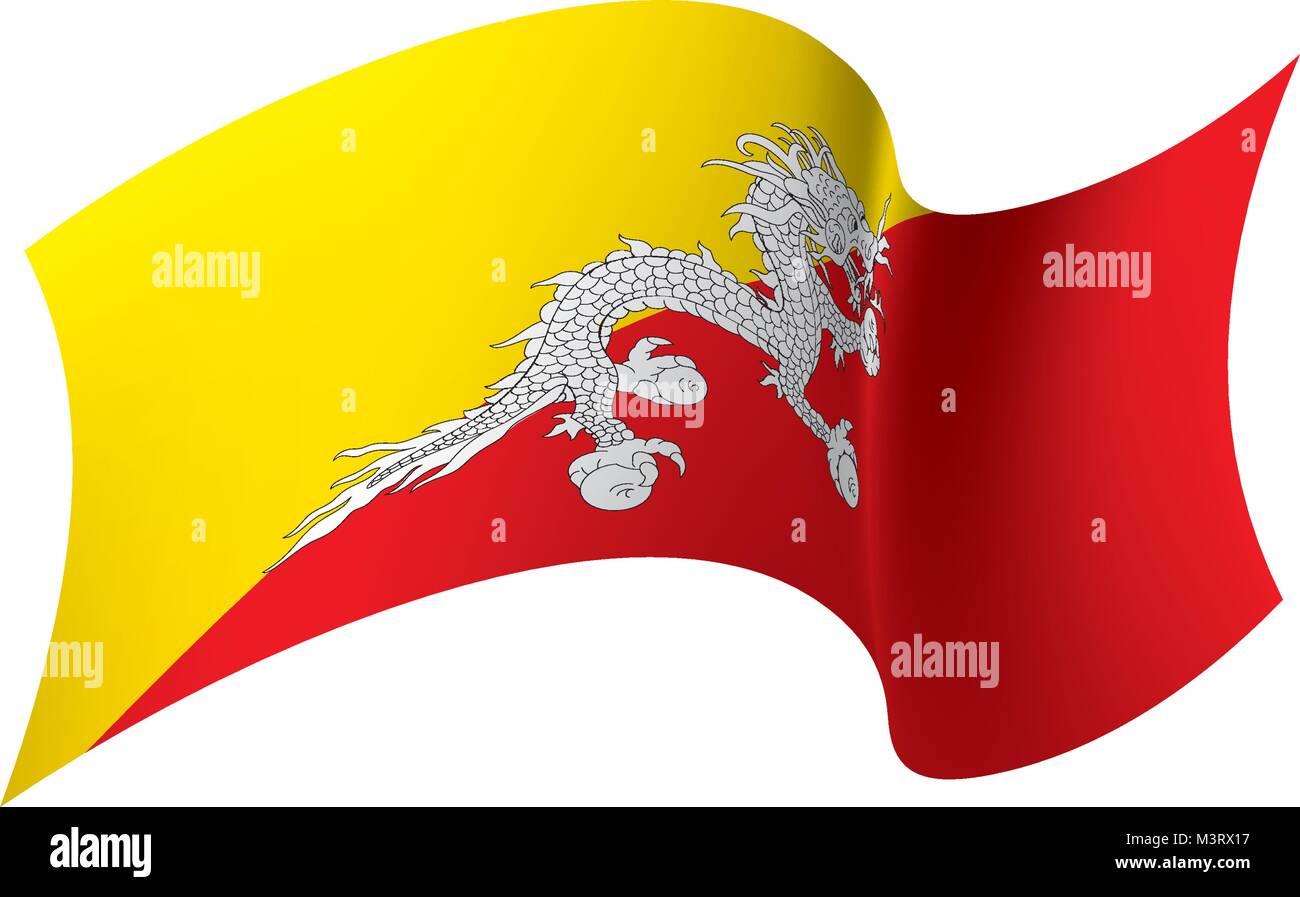 Bhutan flag, vector illustration Stock Vector Image & Art - Alamy