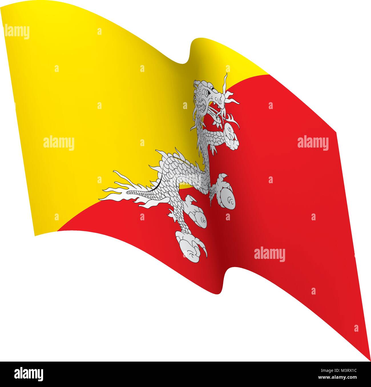Bhutan flag, vector illustration Stock Vector Image & Art - Alamy