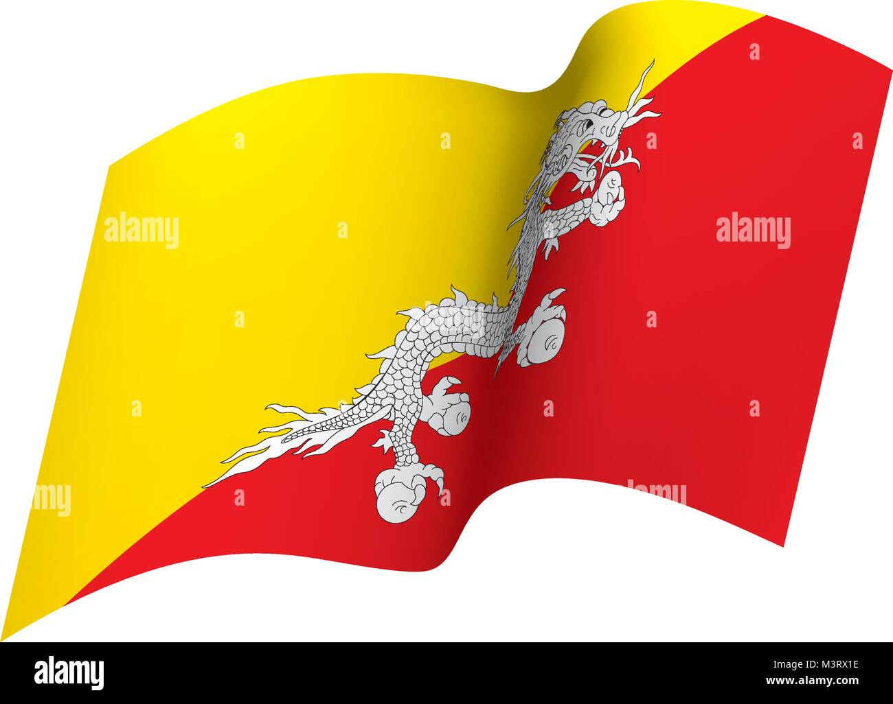Bhutan flag, vector illustration Stock Vector Image & Art - Alamy