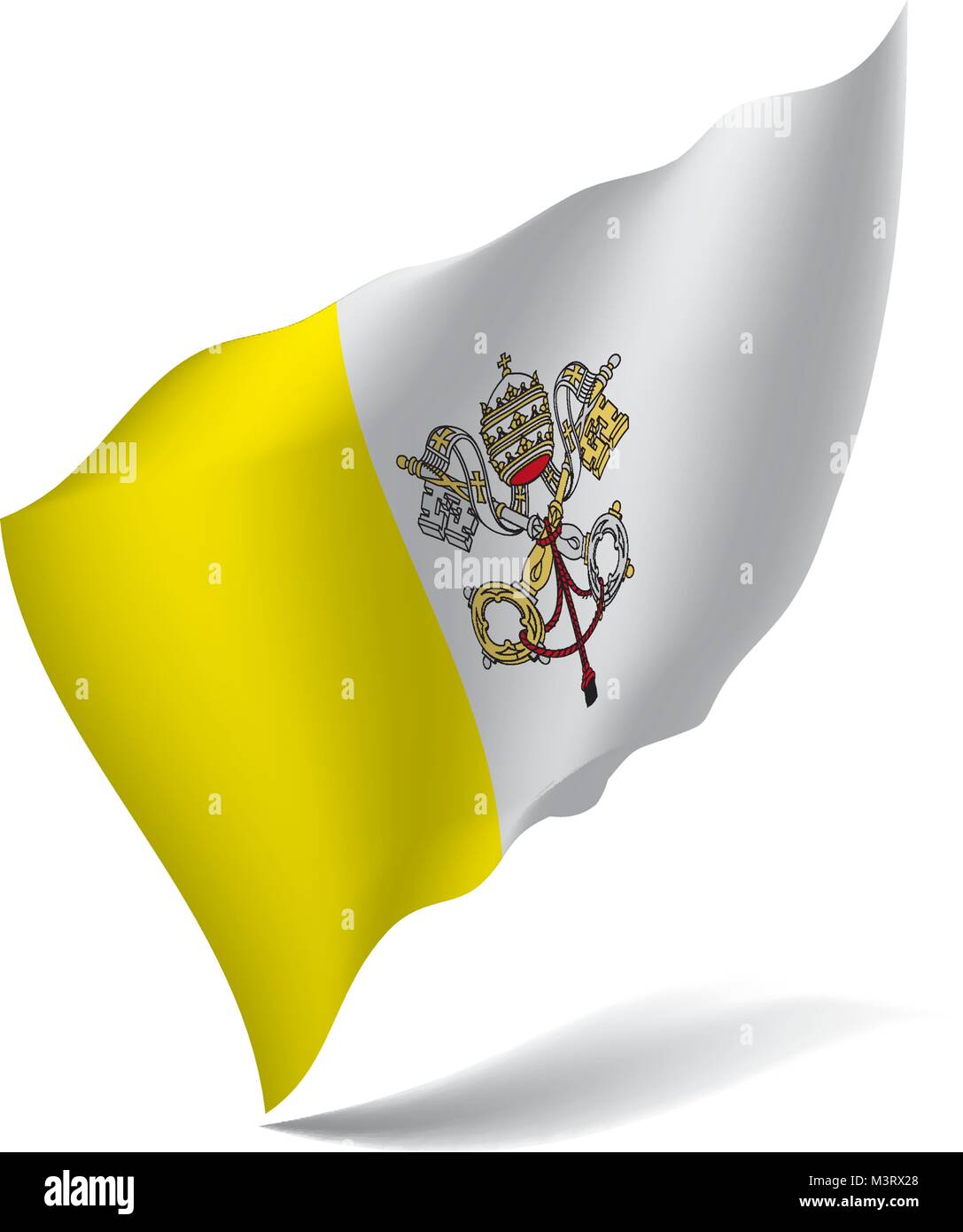 Vatican flag, vector illustration Stock Vector Image & Art - Alamy