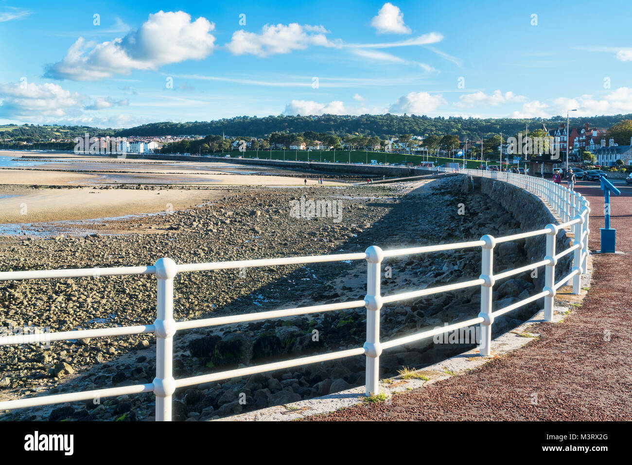Promenade Rhos on Sea, Colwyn Bay, seafront, north Wales, UK Stock ...
