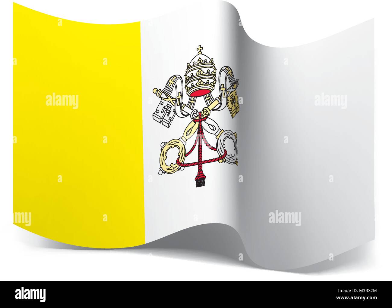 Vatican flag, vector illustration Stock Vector Image & Art - Alamy
