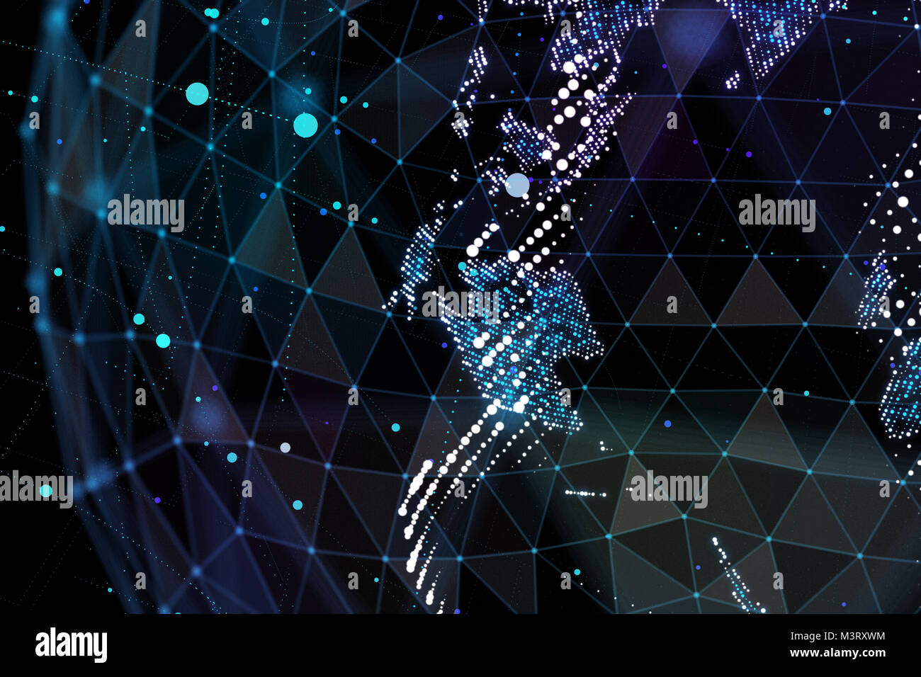 Digital technology earth world map hi-res stock photography and images ...