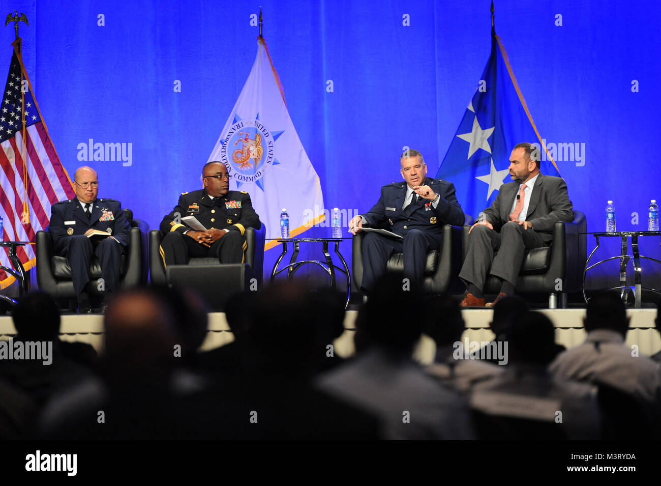 Members of the roundtable panel (L-R) USAF Maj. Gen. Giovanni Tuck ...