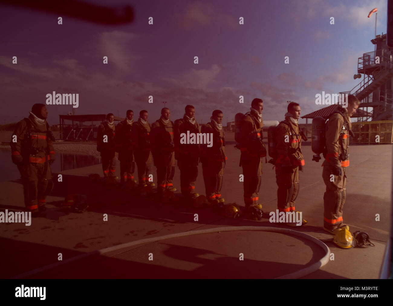 Department of Defense Fire fighter students assigned to the 312th ...