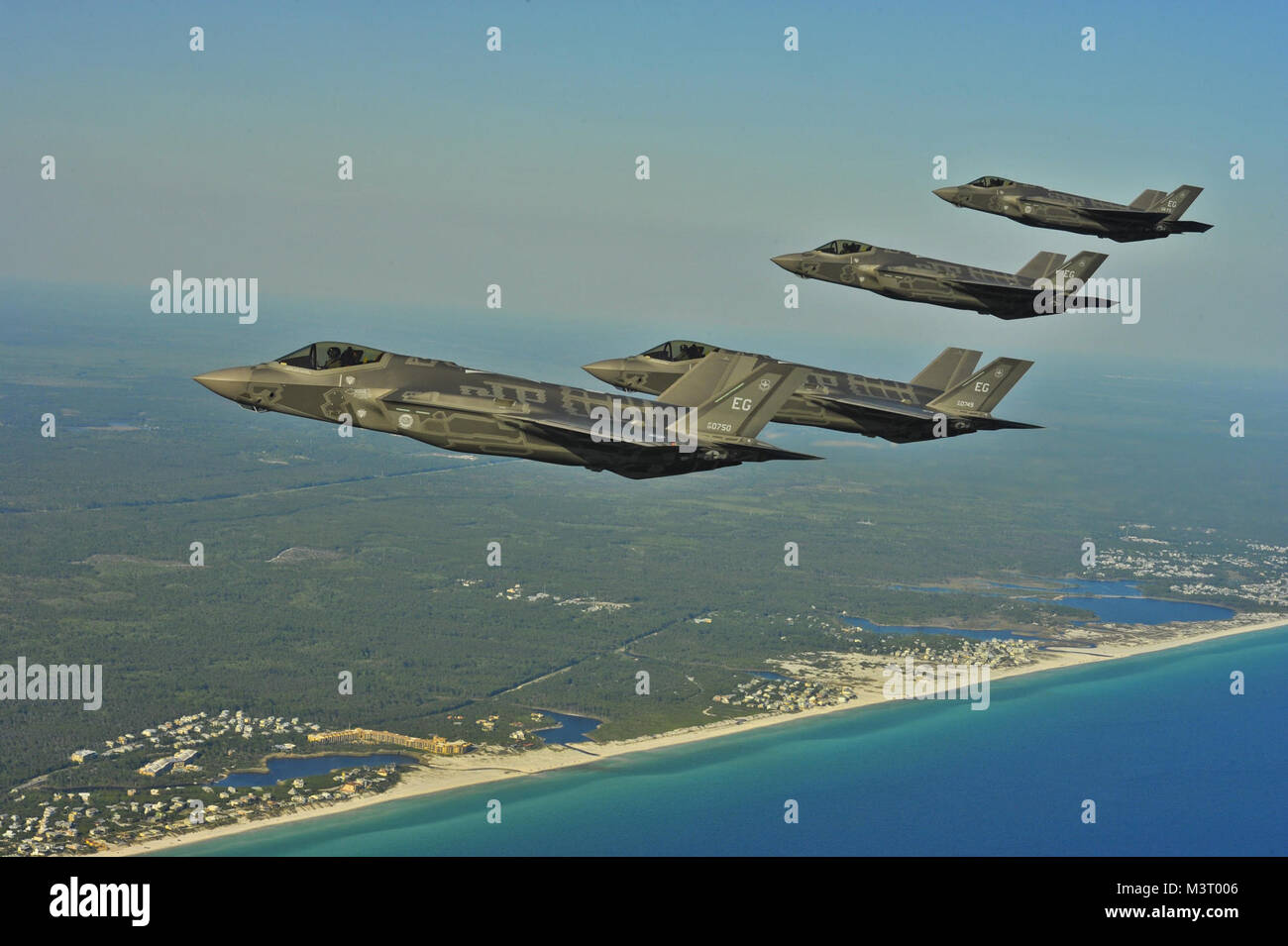 F-35A Lightning IIs from the 58th Fighter Squadron, 33rd Fighter Wing ...