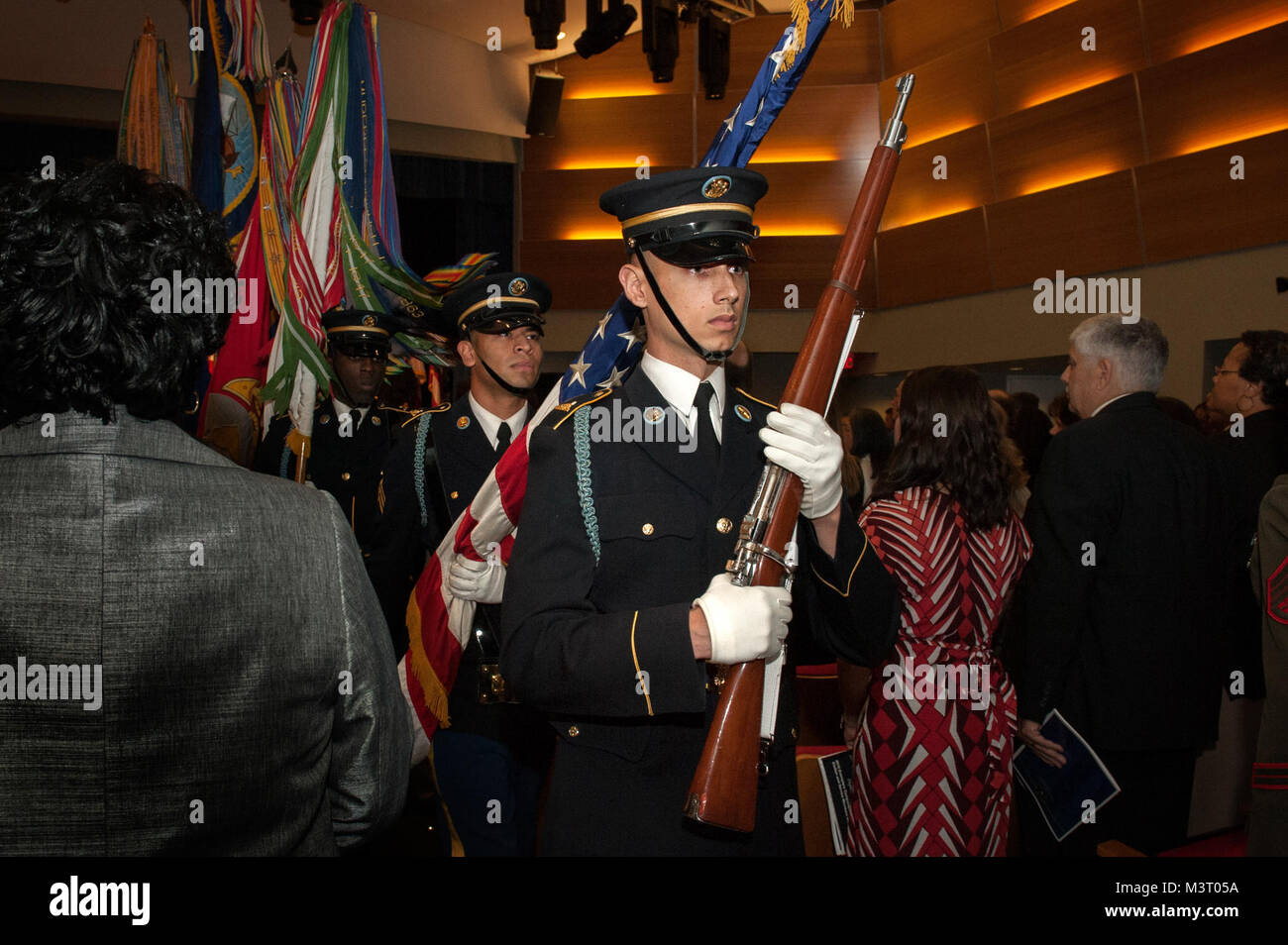 Presentation of the Colors performed by the Joint Armed Forces Color ...