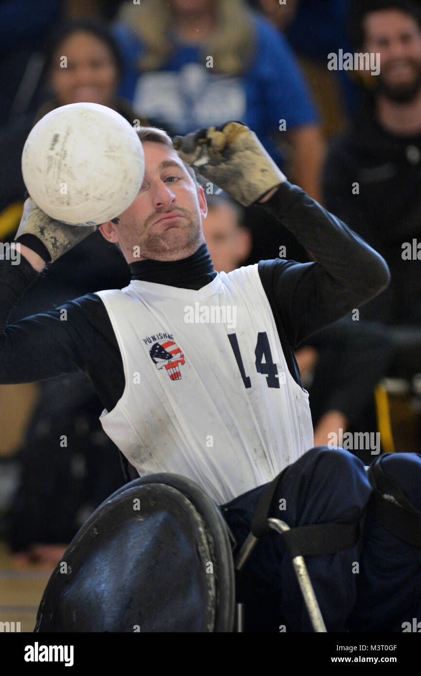 Mr. Kevin Crombie, a member of the Capital Punishers Quad Rugby team ...