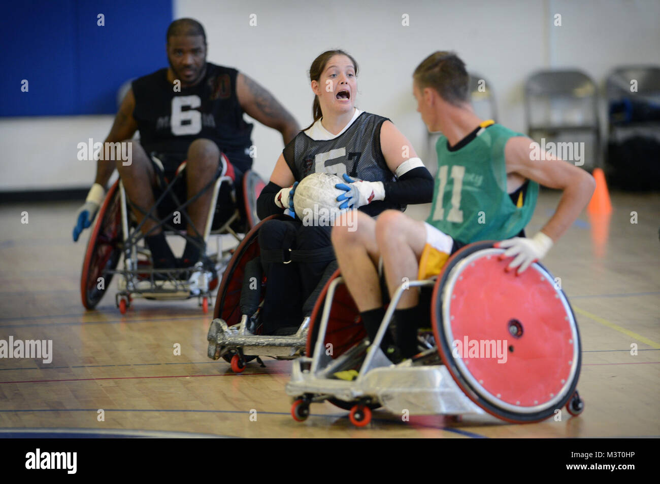 Ms. Cory Harrower, a member of the Canadian National Wheelchair Rugby ...