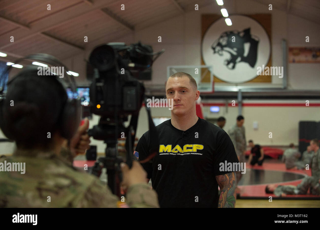 U.S. Army Sgt. 1st Class David Maybury, an army combatives instructor ...