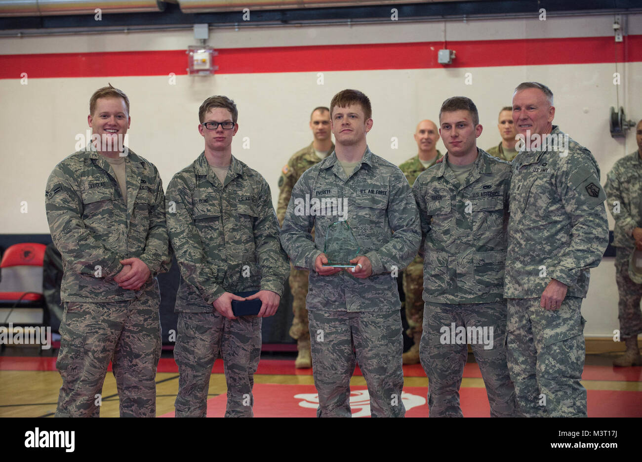 U.S. Army Command Sergeant Maj. (CSM) James Murrin (right), 7th MSC CSM ...