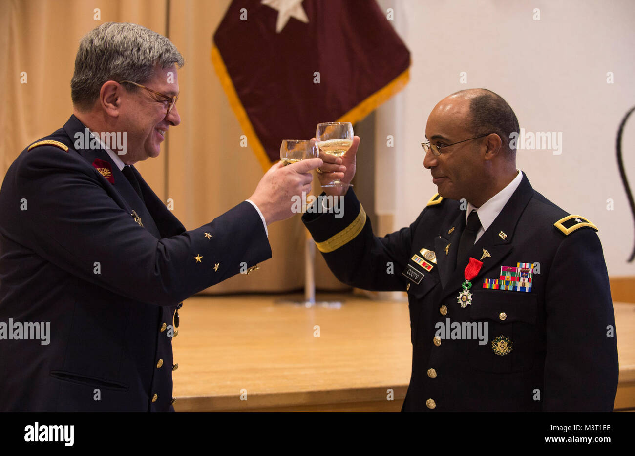 U.S. Army Brigadier General Norvell Coots (right), commander of ...