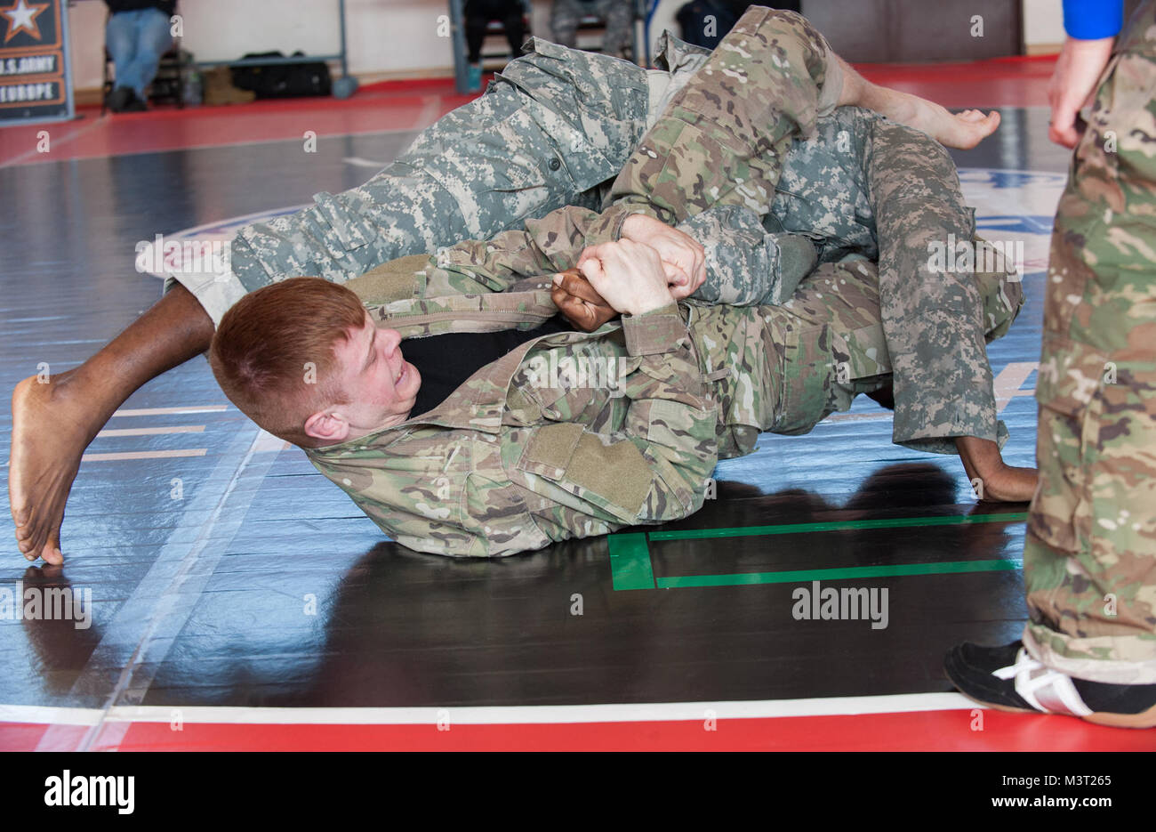 U.S. Air Force Staff Sergeant Joseph Everett (left), an Airman with the ...