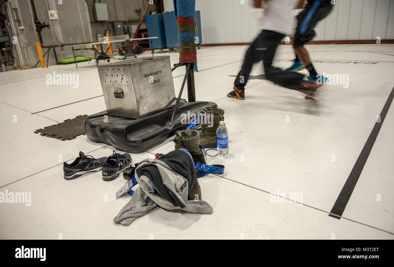 Staff Sgt. Marcel Ford, front, and Airman 1st Class Avian Sharpe play ...